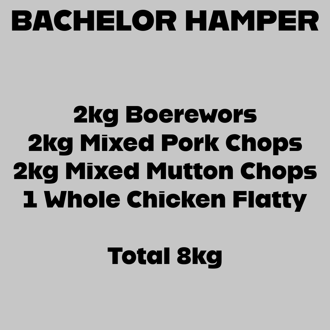 Bachelor Braai Hamper 8kg – Butchers Meat